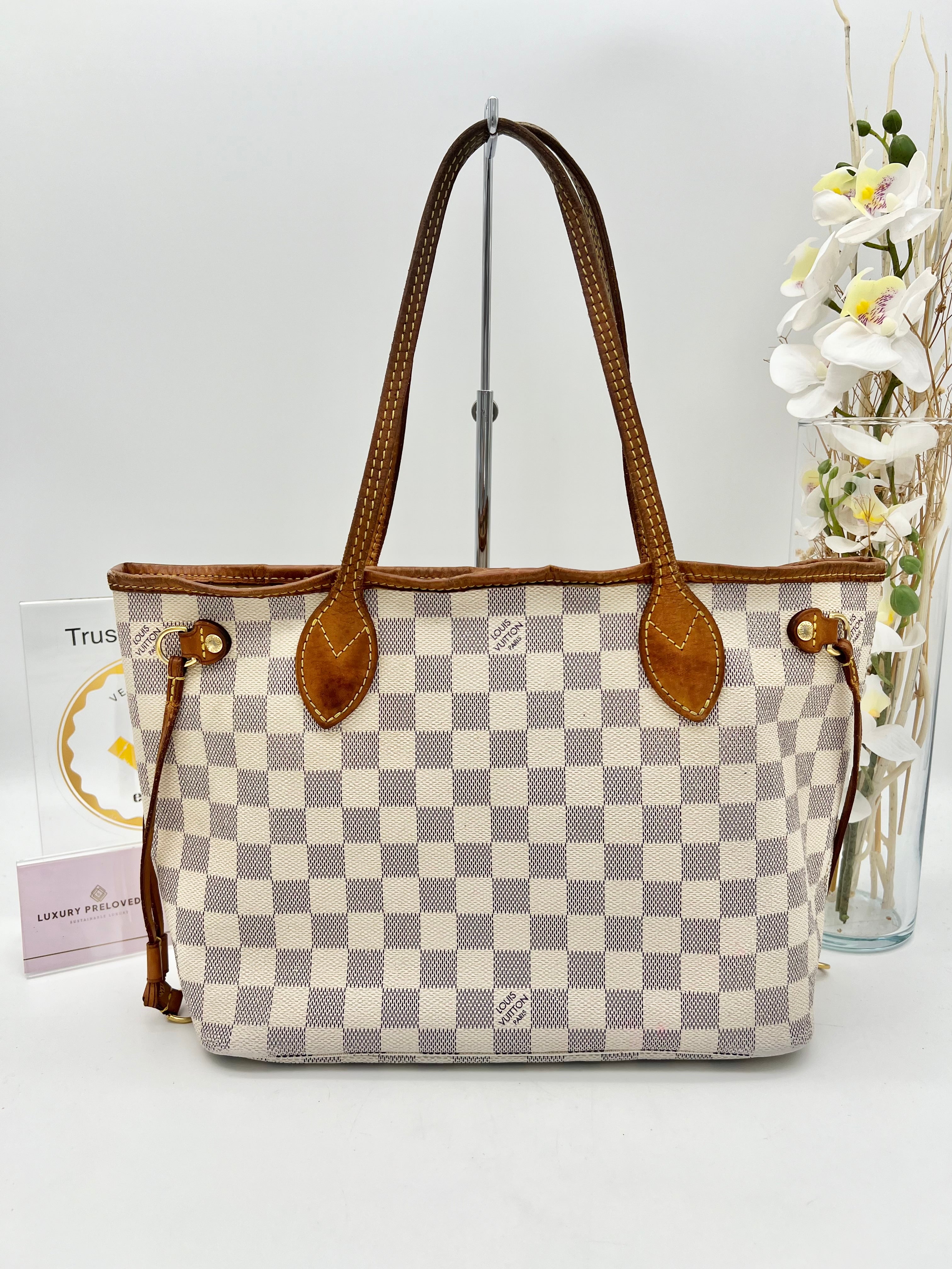 LOUIS VUITTON NEVERFULL AZUR PM – Luxury Preloved SG