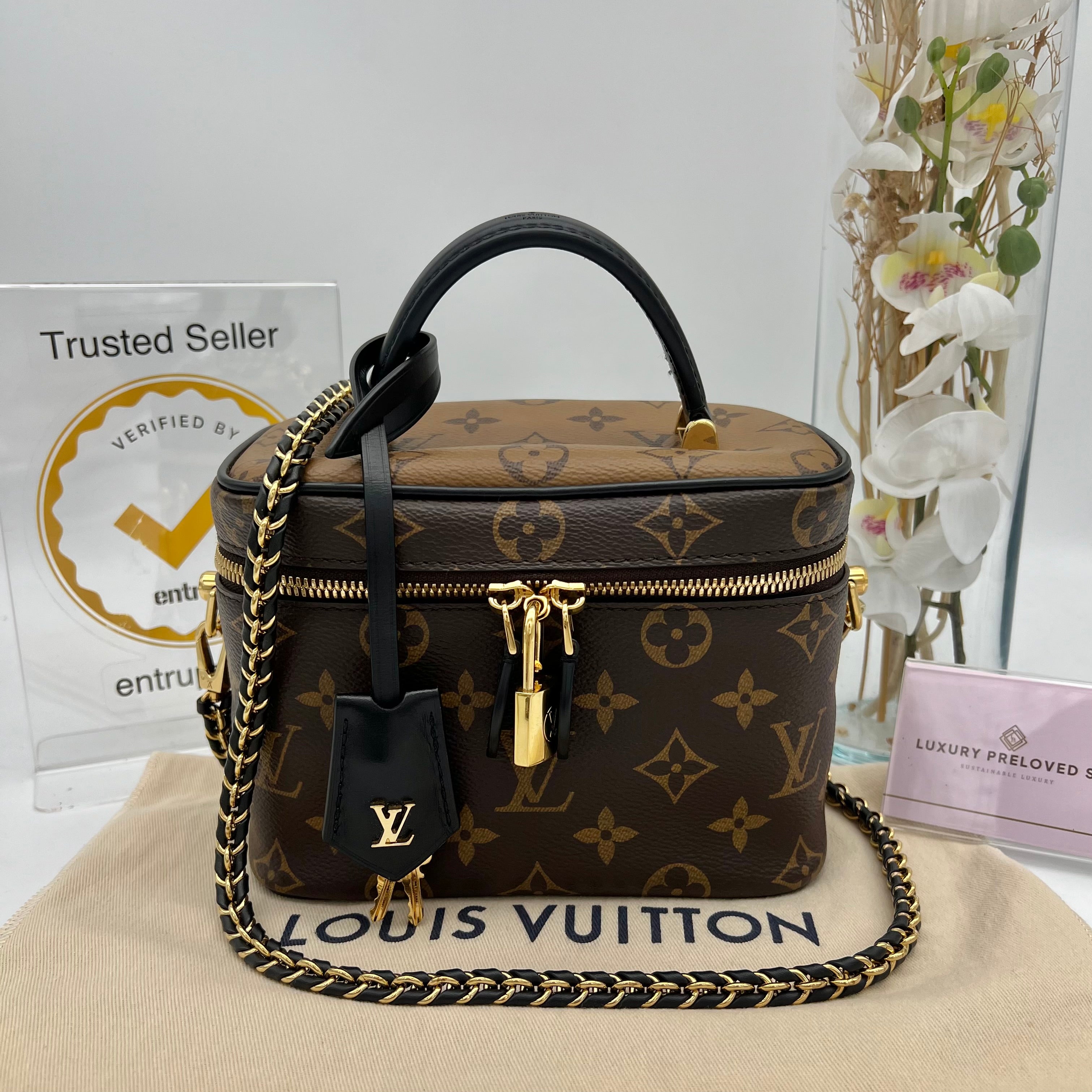 LOUIS VUITTON VANITY PM REVERSED – Luxury Preloved SG