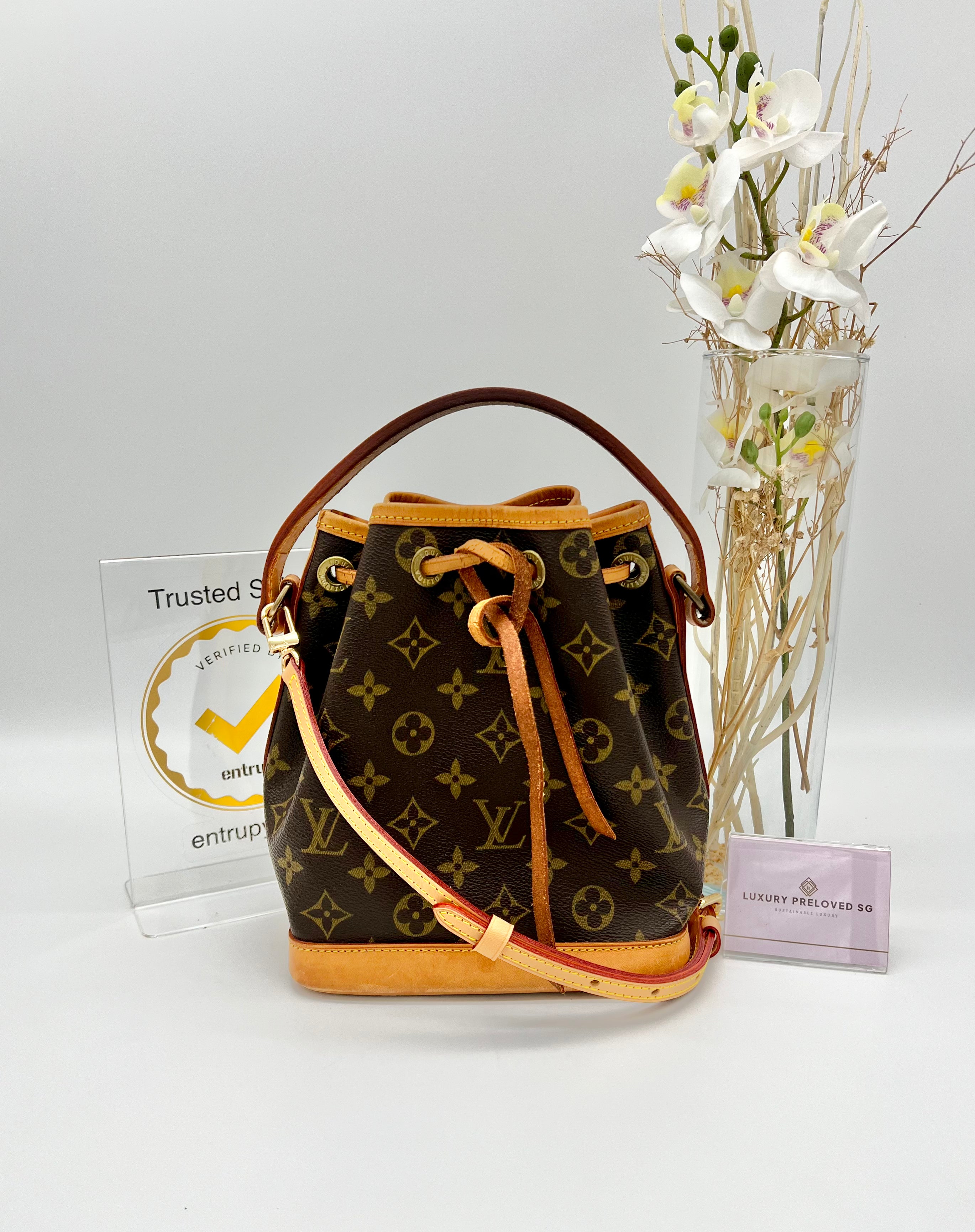 LOUIS VUITTON MINI NOE MONOGRAM – Luxury Preloved SG