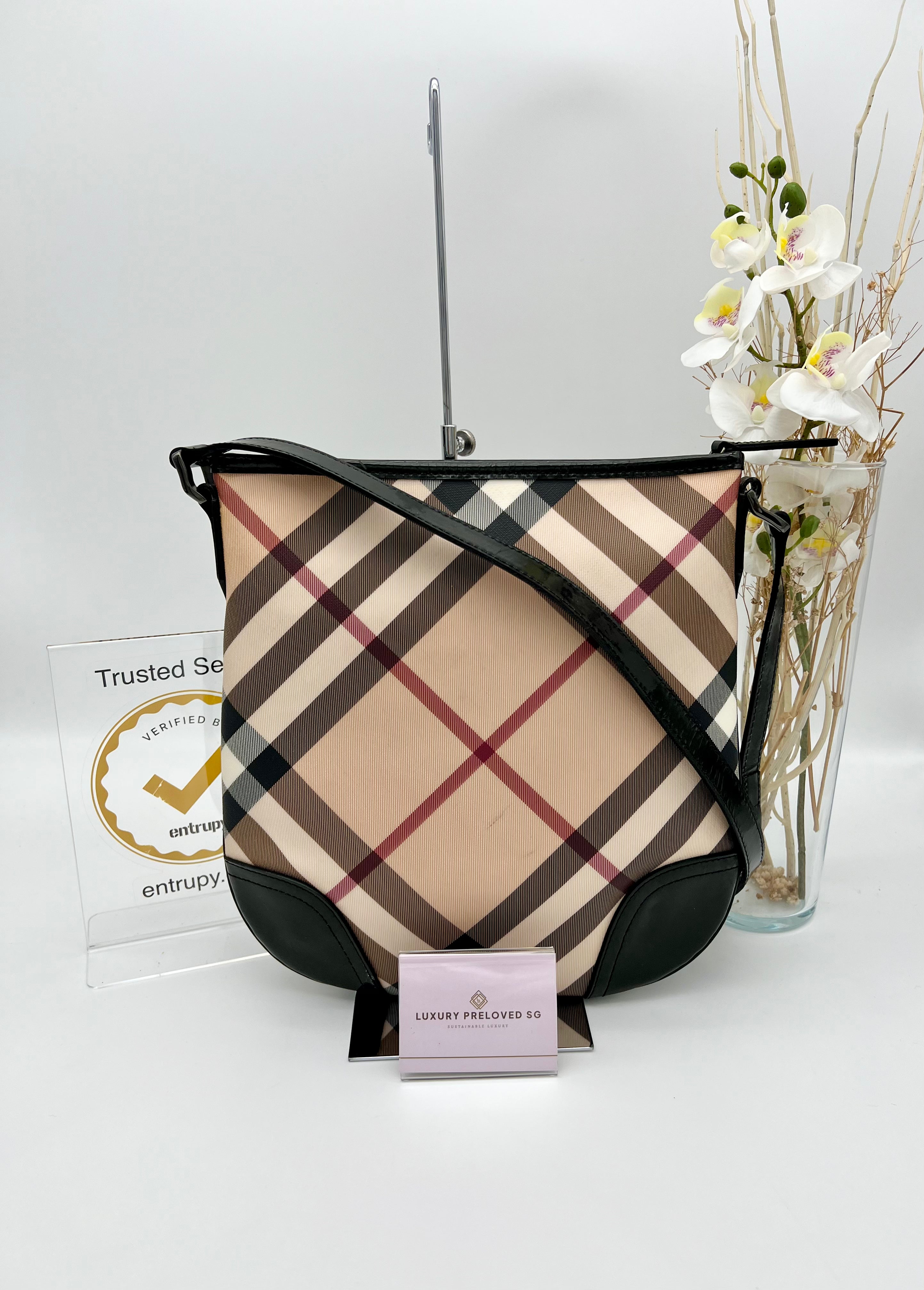 BURBERRY PVC SLING BAG – Luxury Preloved SG
